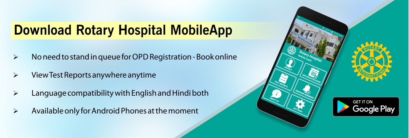 Rotary Hospital App - Rotary Ambala Cancer and General Hospital
